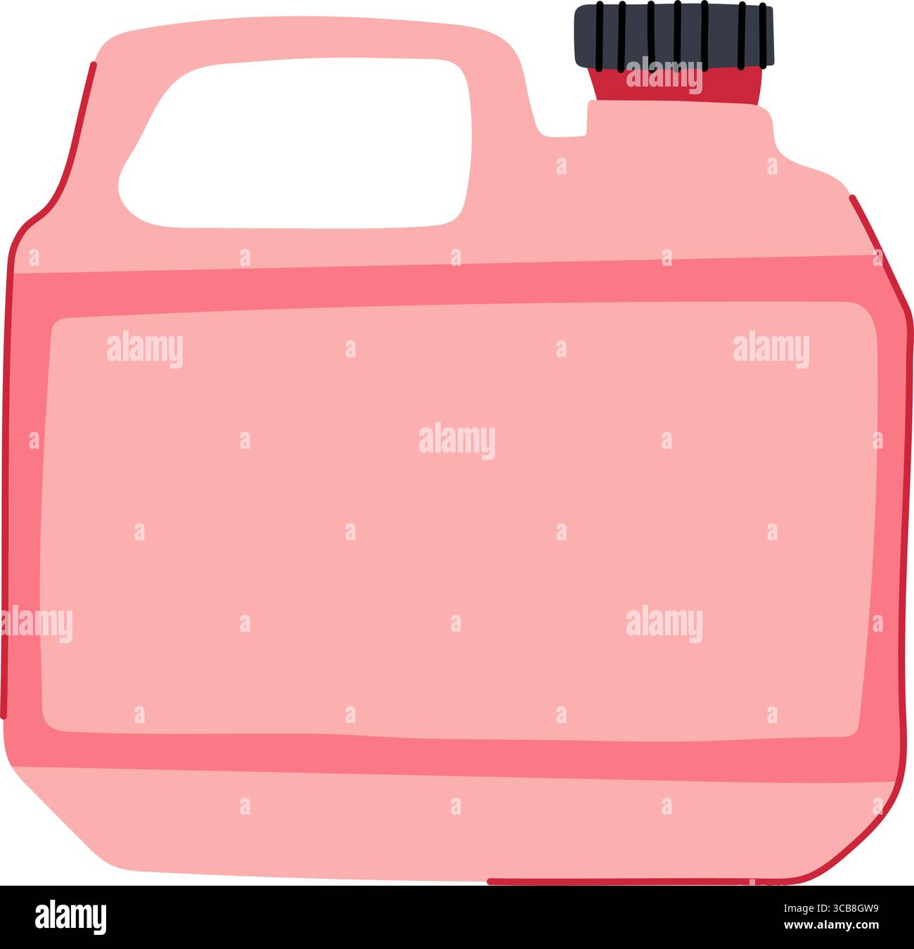 durable canister plastic cartoon vector illustration Stock Vector Image ...