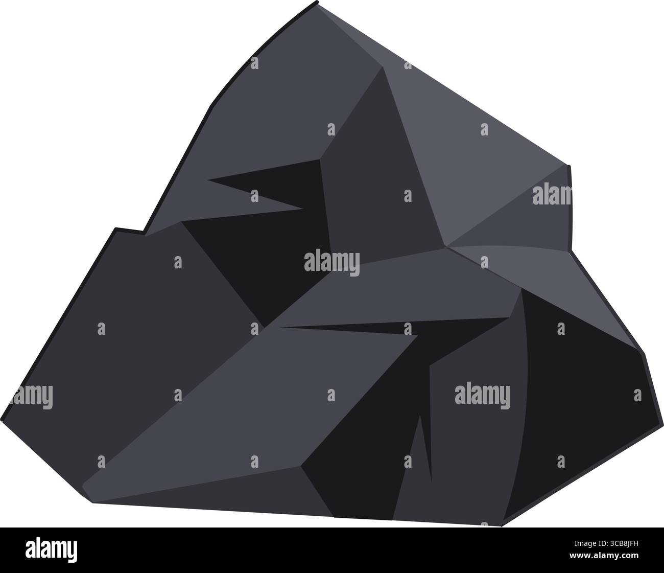 carbon coal ore cartoon vector illustration Stock Vector Image & Art ...