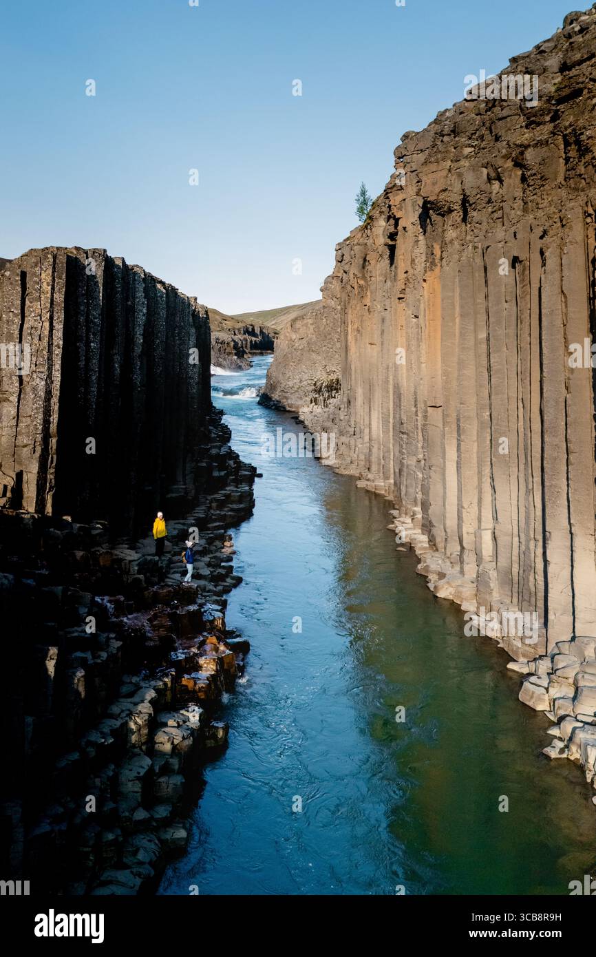 Witness dramatic beauty studlagil canyon hi-res stock photography and ...