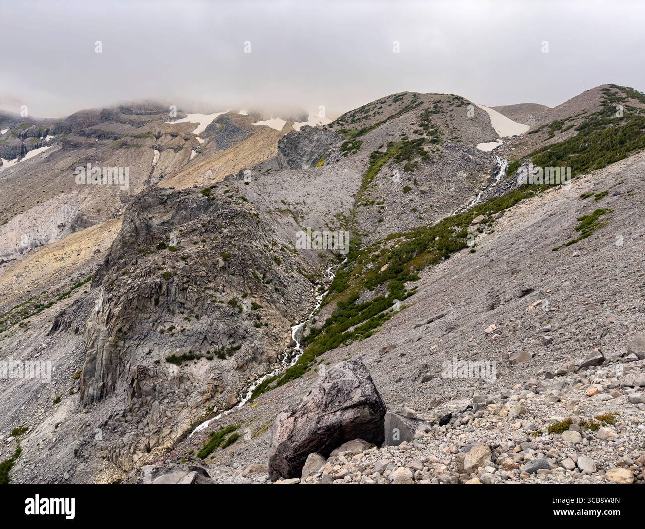 Mount Hood Timberline trail landscape showcasing a rugged mountain ...