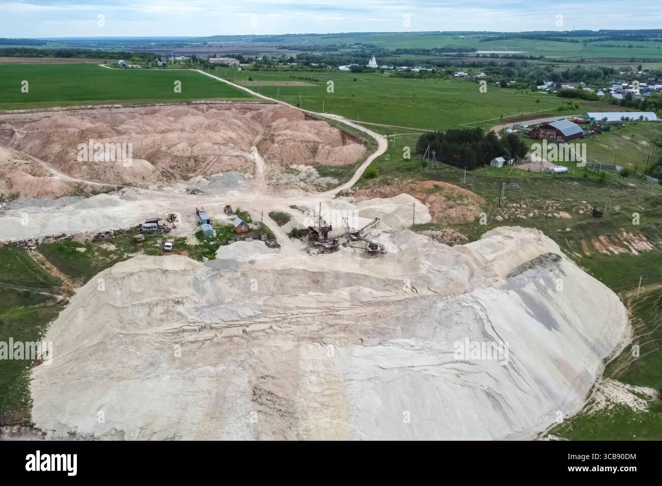 Limestone quarry view from above Stock Photo - Alamy