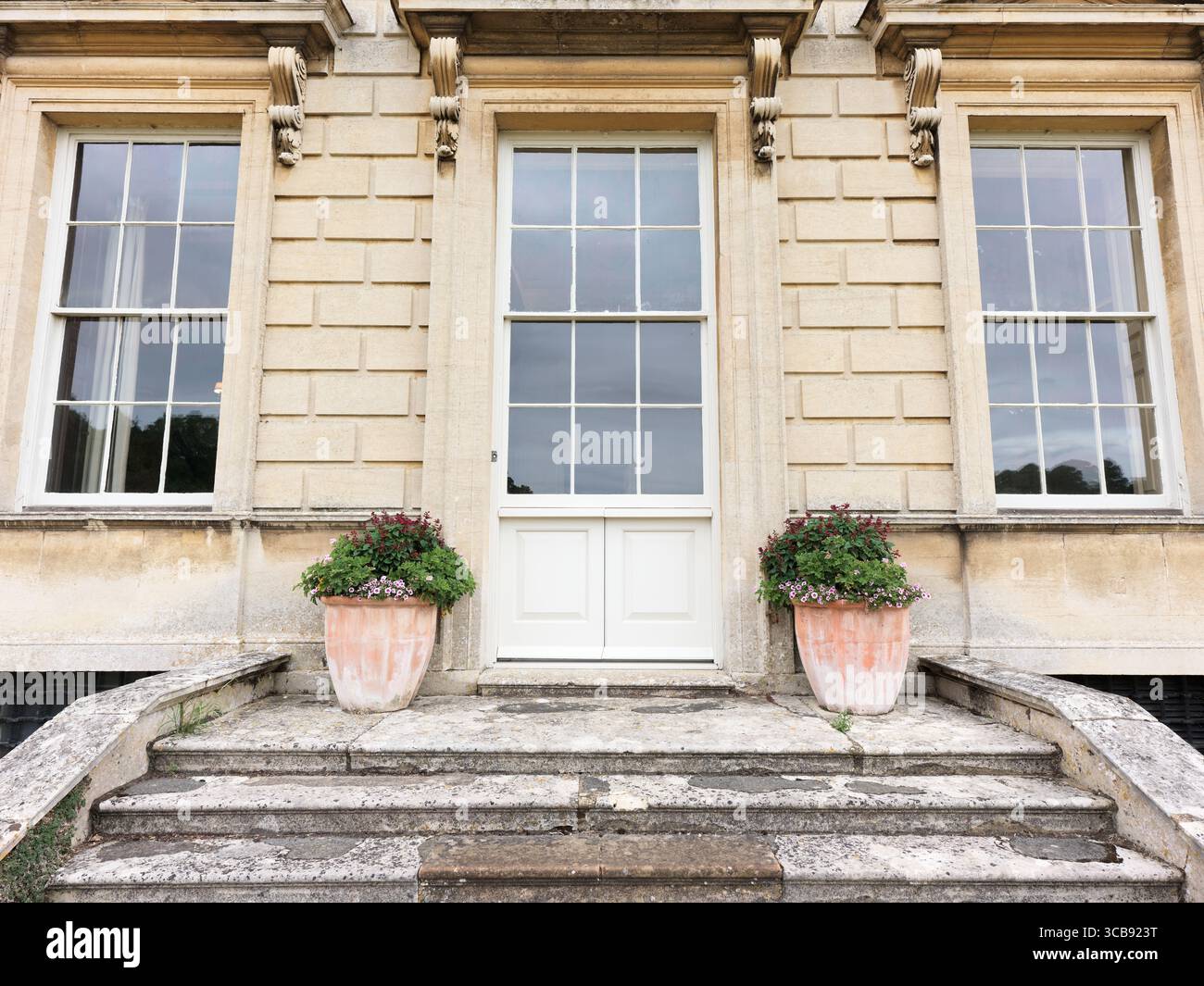 South facade of Lamport Hall, a grade 1 listed building ...
