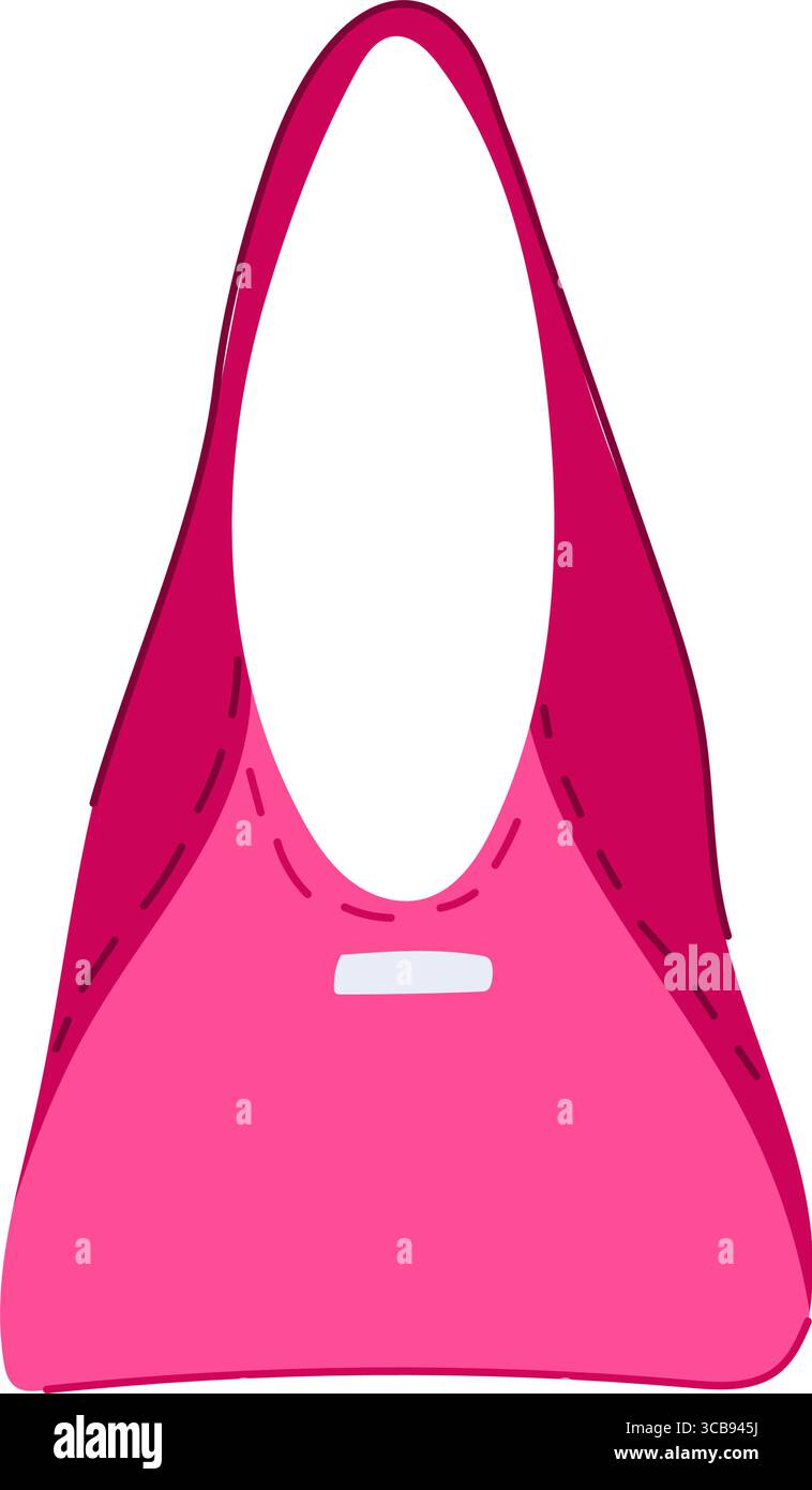 shoulder handbag woman leather cartoon vector illustration Stock Vector ...