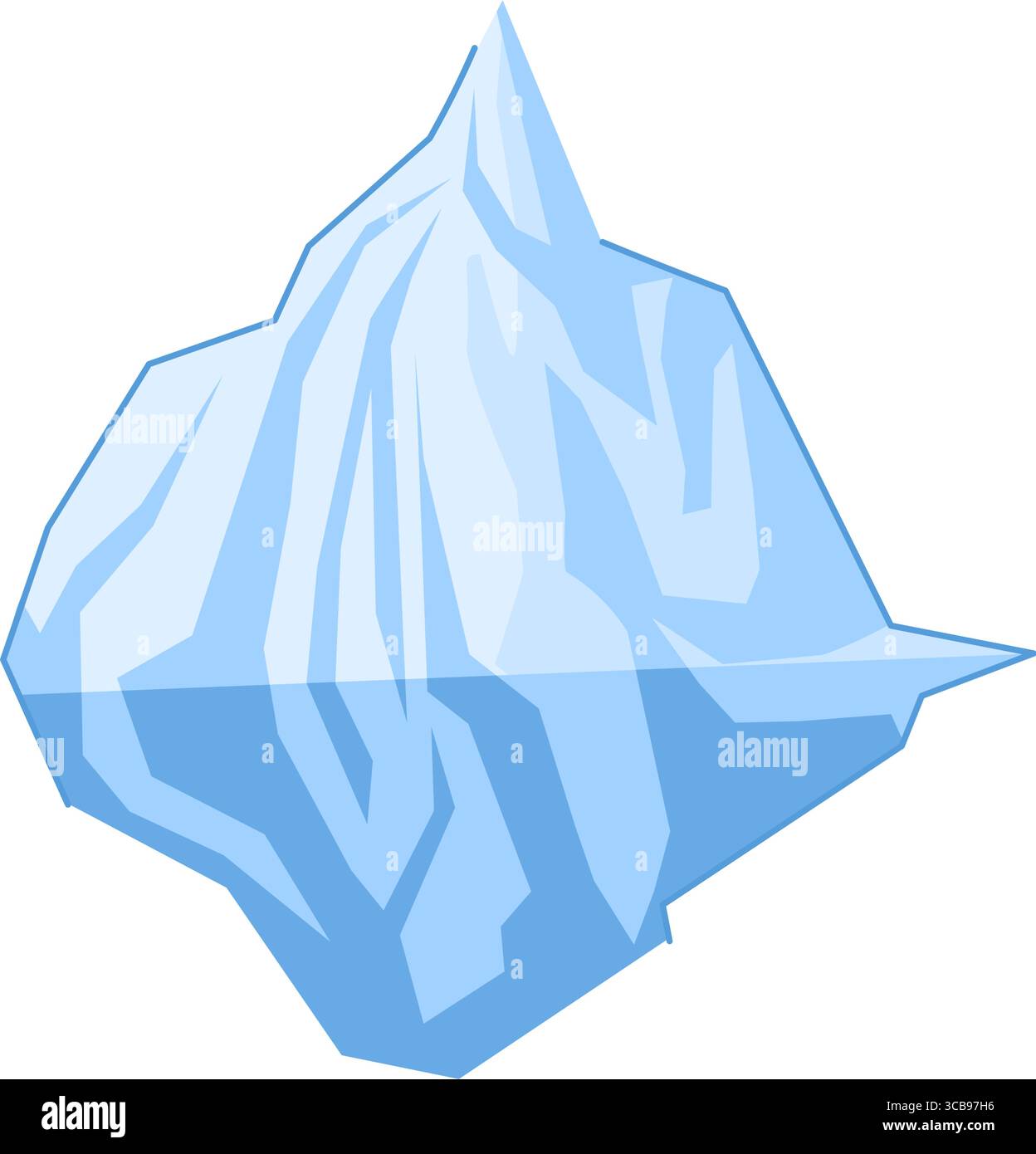 Glacier crack Stock Vector Images - Alamy