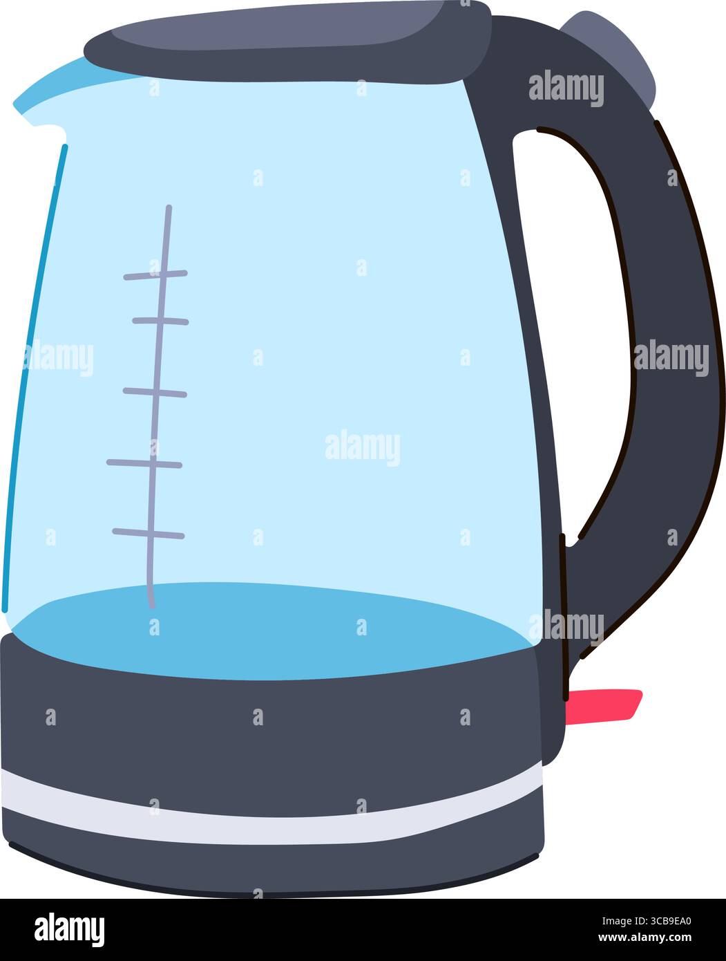shutoff kettle electric cartoon vector illustration Stock Vector Image ...