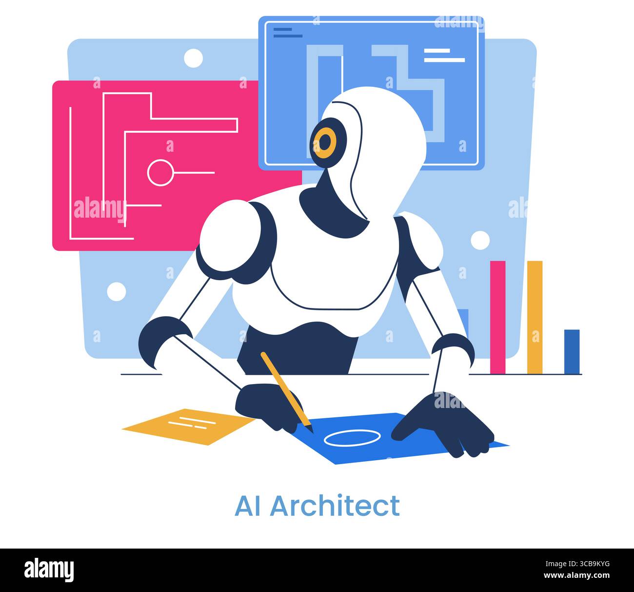 Tech driven architecture Cut Out Stock Images & Pictures - Alamy
