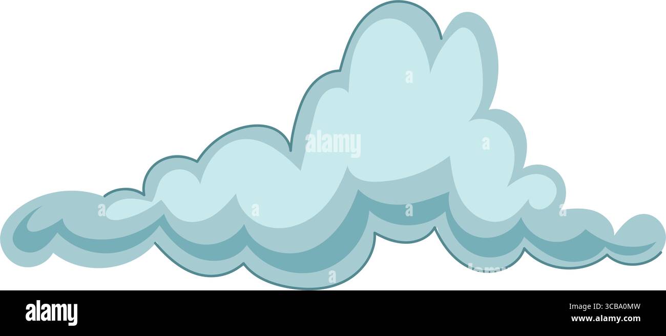 cumulus rain cloud cartoon vector illustration Stock Vector Image & Art ...