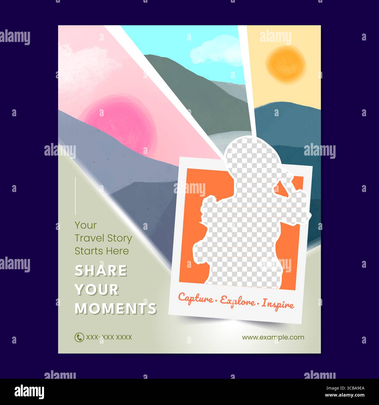 Scrapbook travel Stock Vector Images - Alamy