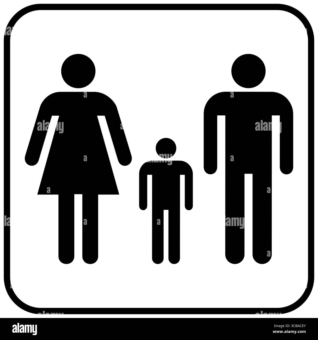 Family restroom sign hi-res stock photography and images - Alamy