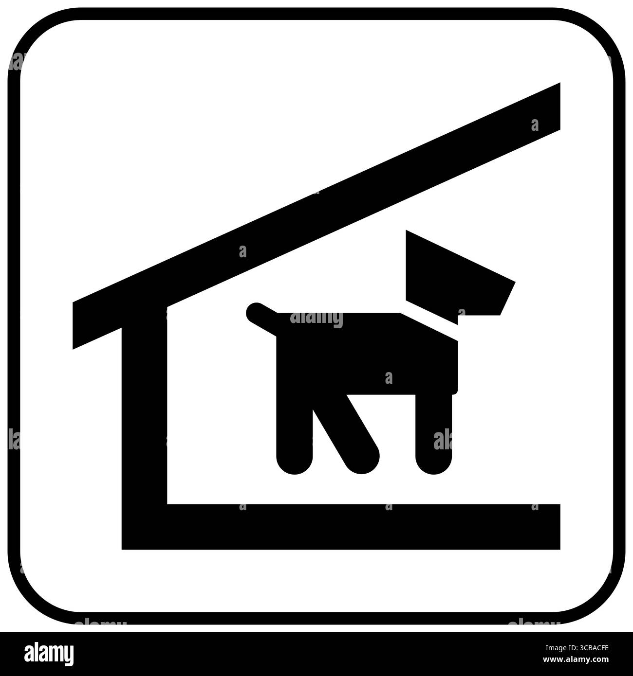 Kennel icon hi-res stock photography and images - Alamy