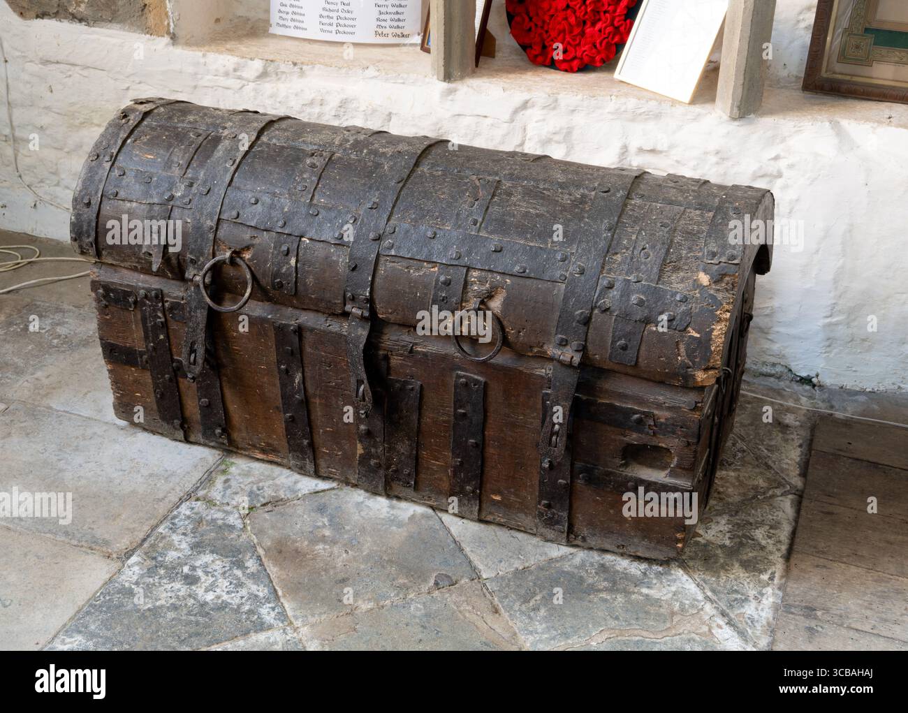 An old chest in St. Peter and St. Paul Church, Chipping Warden ...