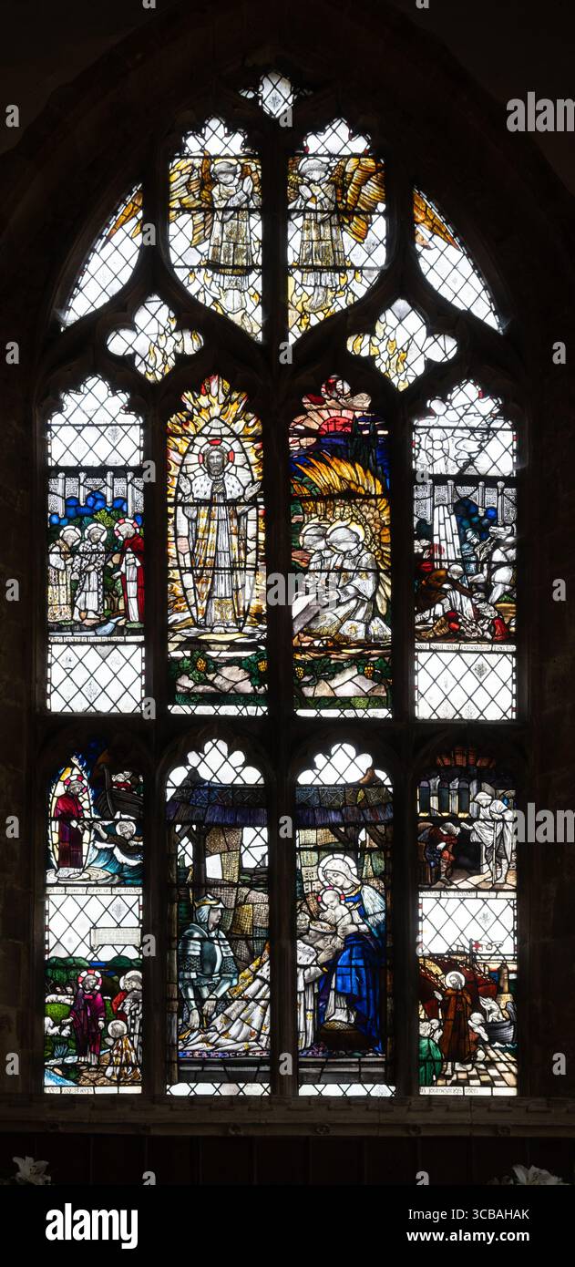 The east window by Christopher Whall, St. Peter and St. Paul Church ...
