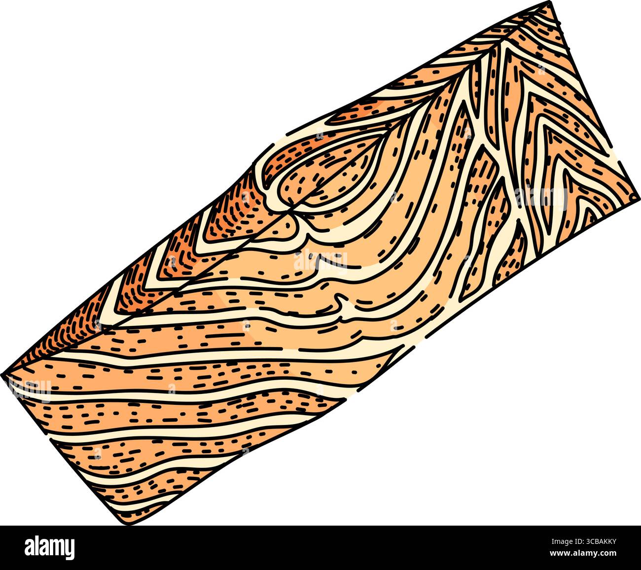 Baked salmon lemon Stock Vector Images - Alamy