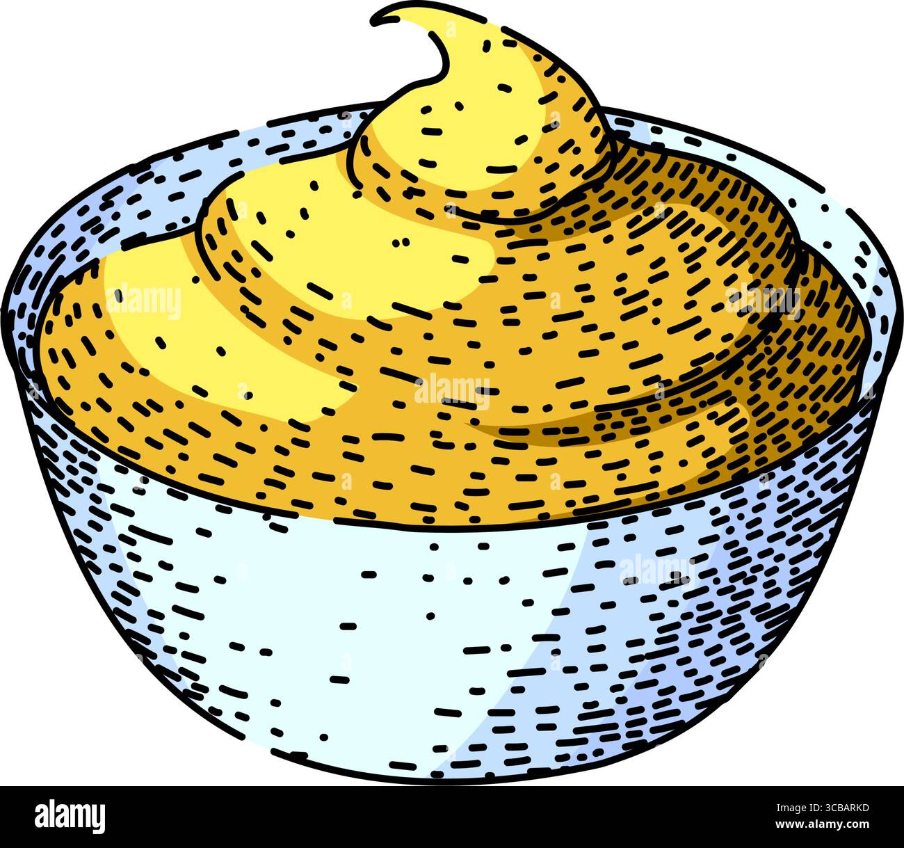 mayonnaise sauce sketch hand drawn vector Stock Vector Image & Art - Alamy