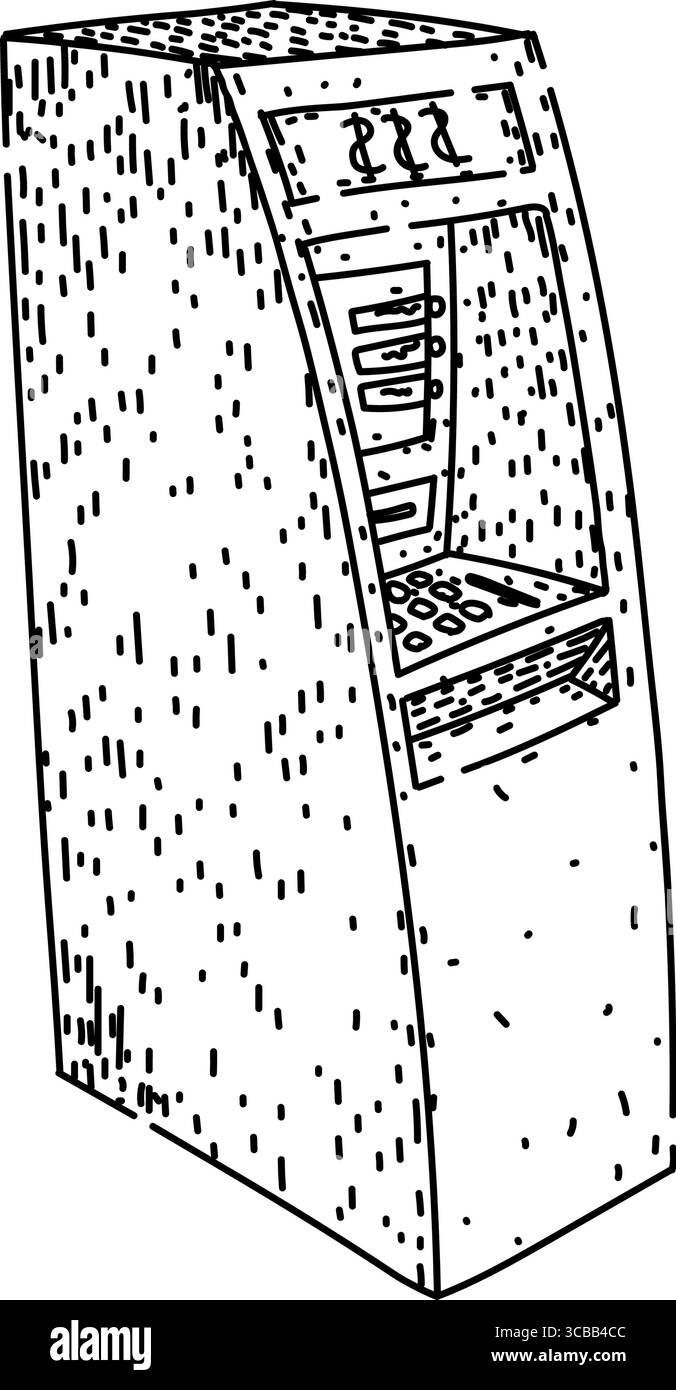 Atm machine screen fee Stock Vector Images - Alamy