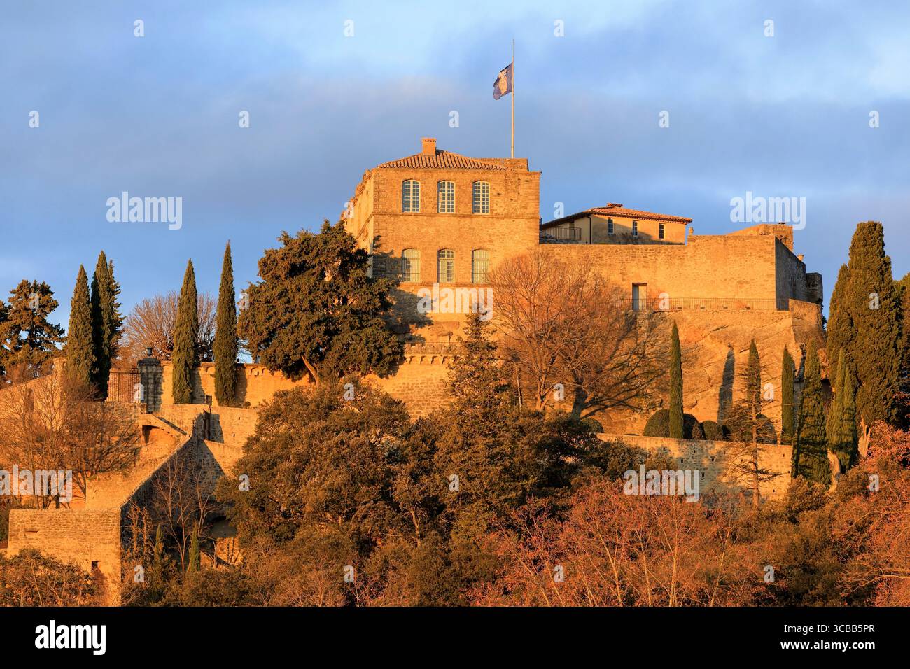 France, Vaucluse, Luberon regional natural park, Ansouis, labeled The ...