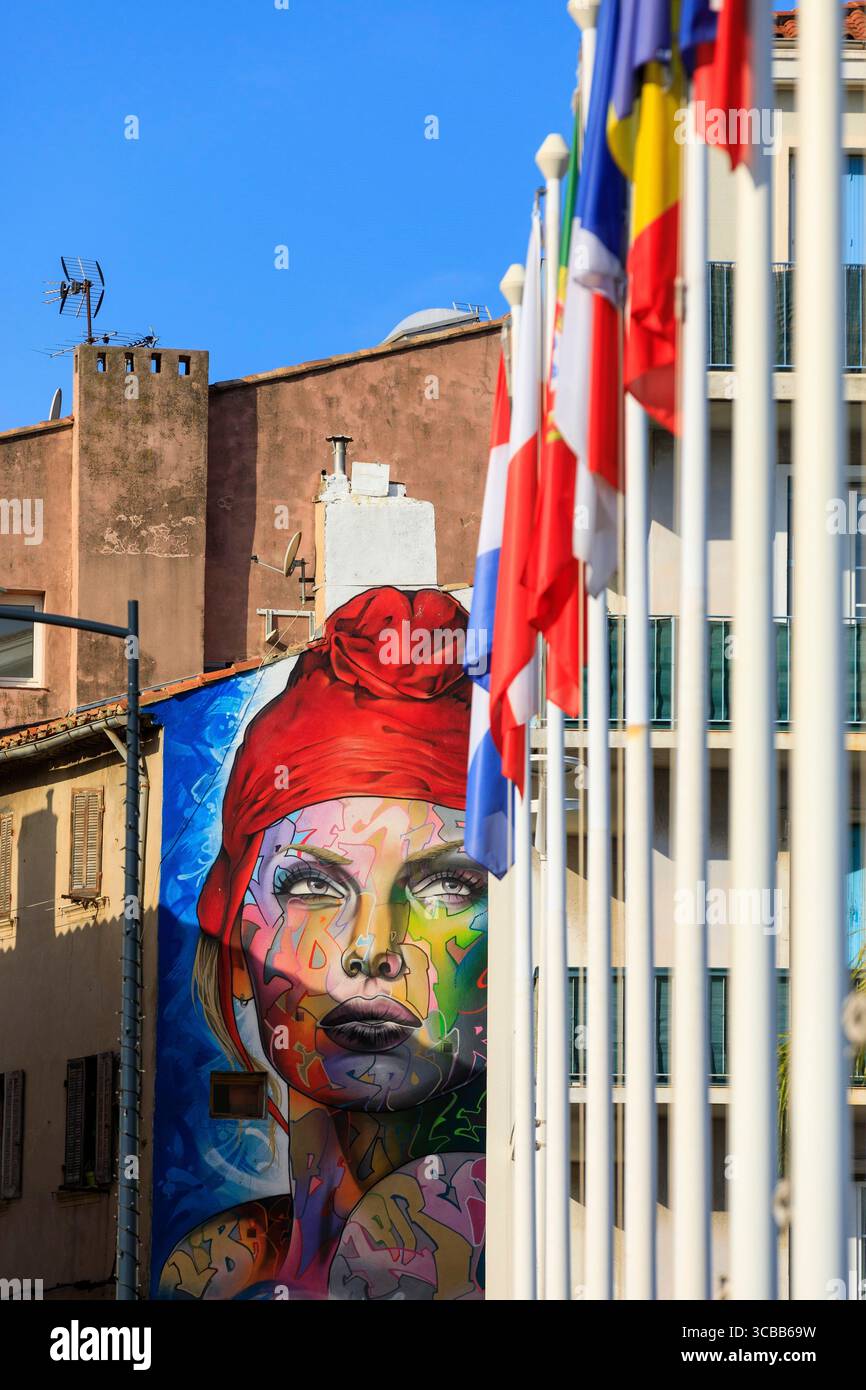 France, Var, La Seyne sur Mer, capital of street art in the south of ...