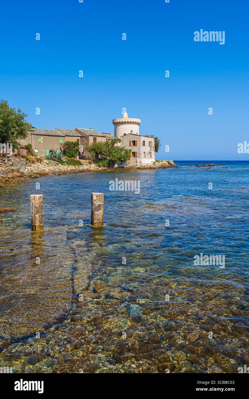 France, Upper Corsica, Cap Corse, Ersa, Marine de Tollare and its ...