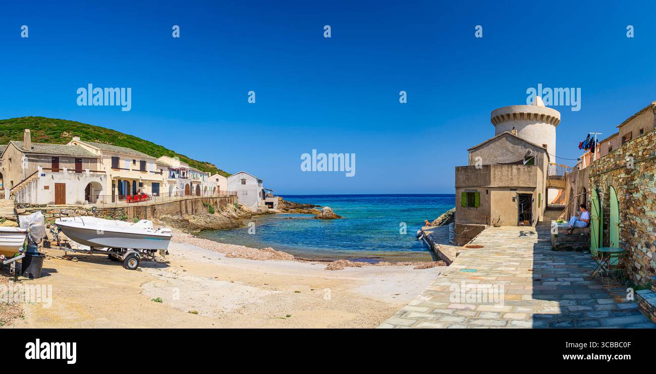 France, Upper Corsica, Cap Corse, Ersa, Marine de Tollare and its ...