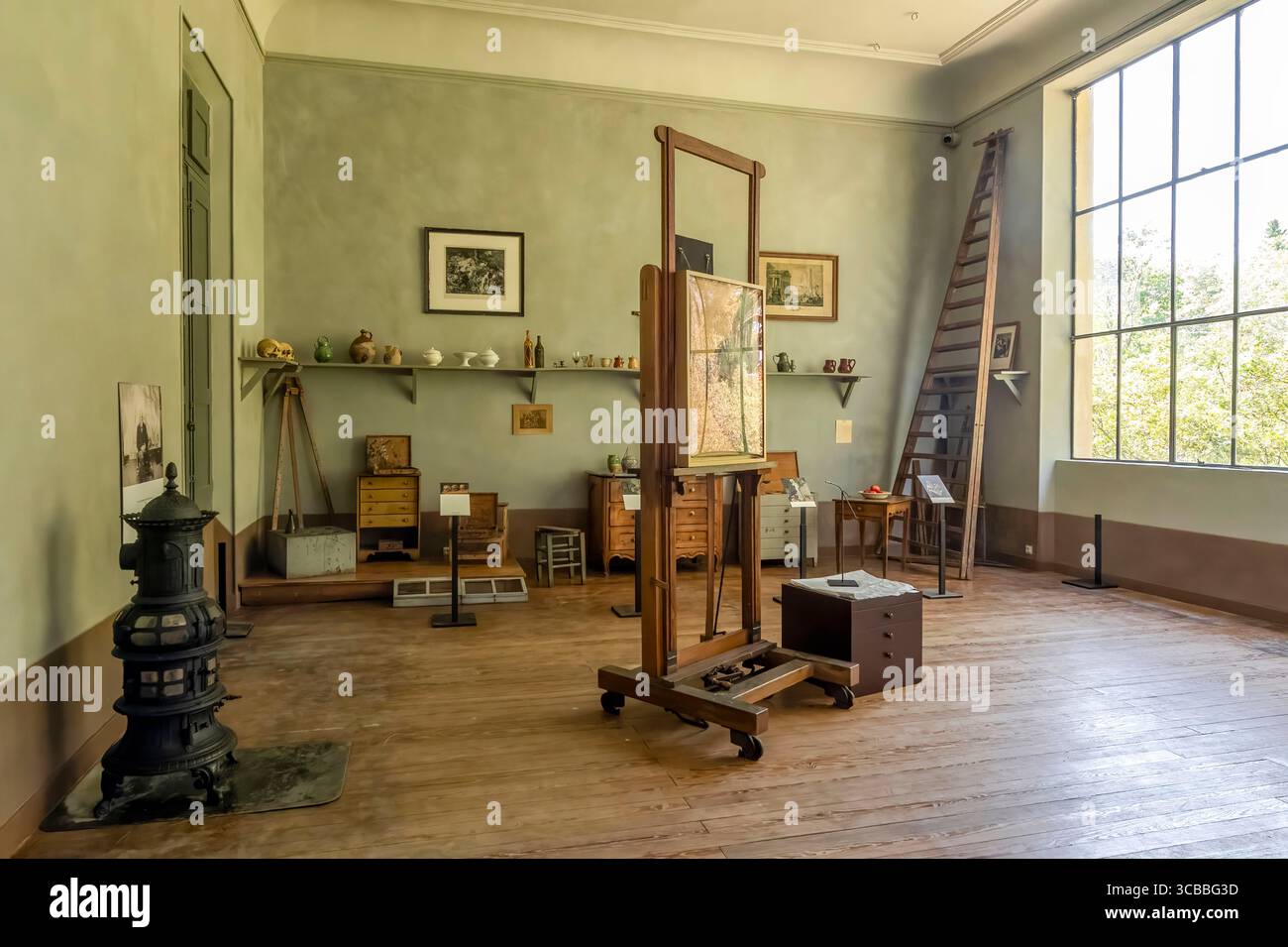 France, Bouches du Rhone, Aix en Provence, the Atelier des Lauves, Paul Cezanne's last studio ...