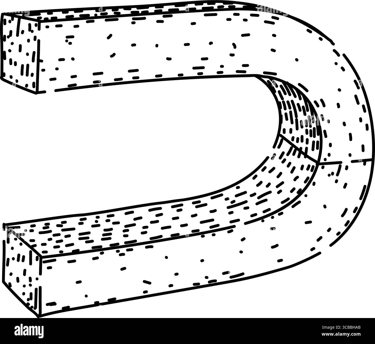 lodestone magnet sketch hand drawn vector Stock Vector Image & Art - Alamy
