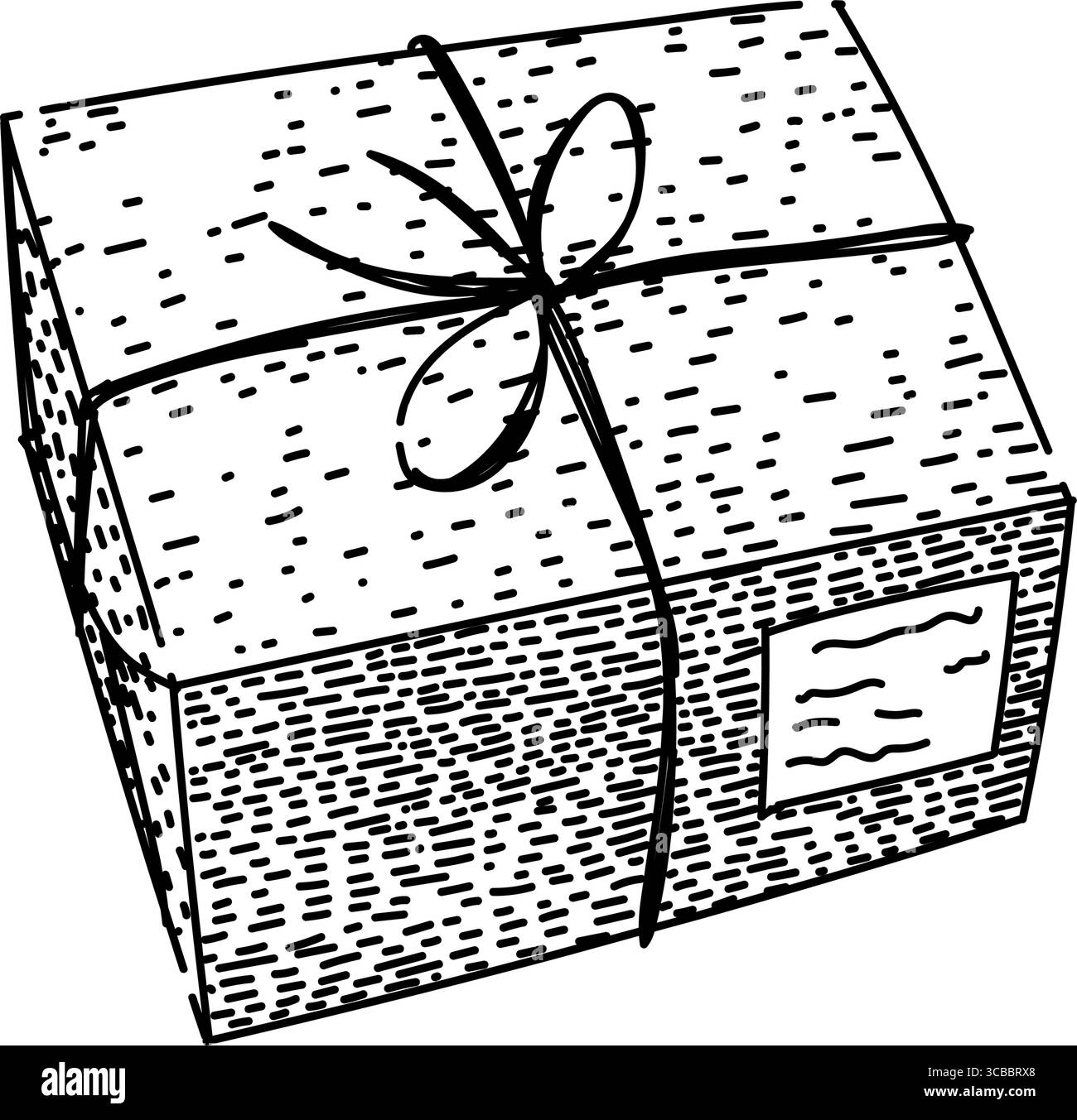 package parcel sketch hand drawn vector Stock Vector Image & Art - Alamy