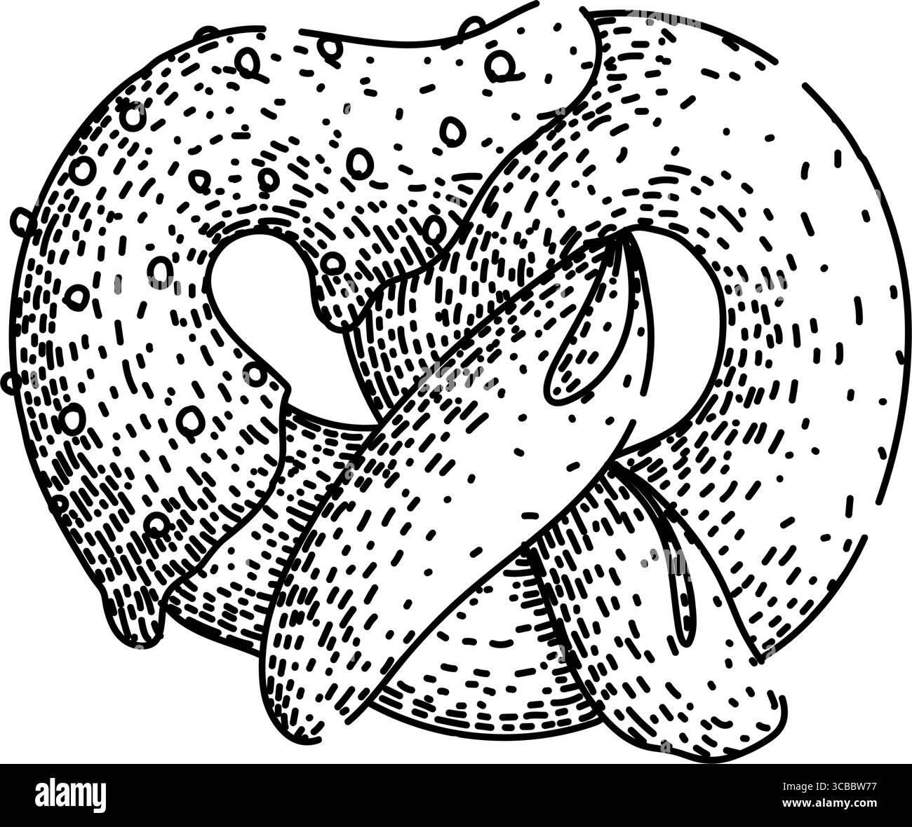 recipe pretzel sketch hand drawn vector Stock Vector Image & Art - Alamy