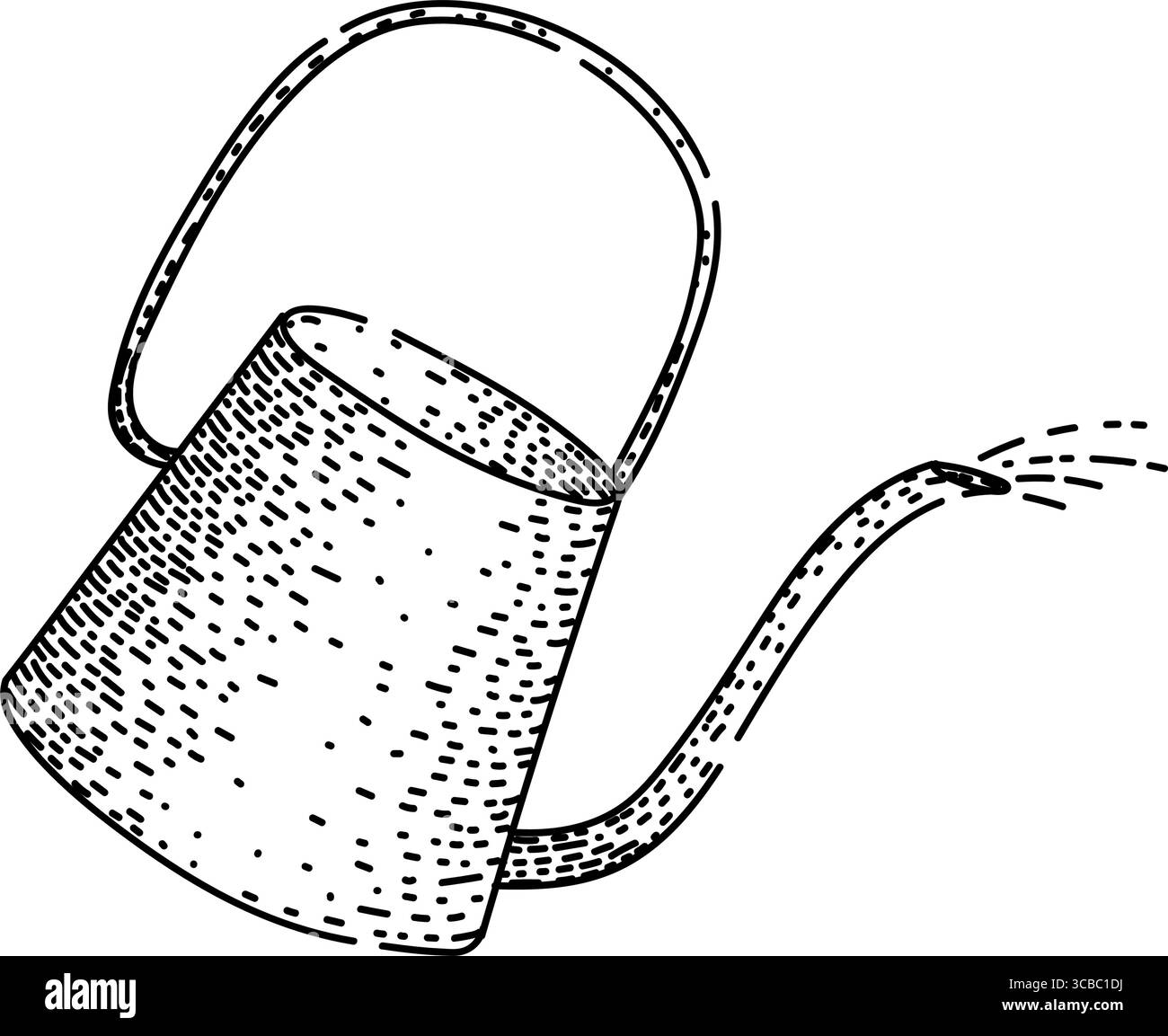 container watering can sketch hand drawn vector Stock Vector Image ...