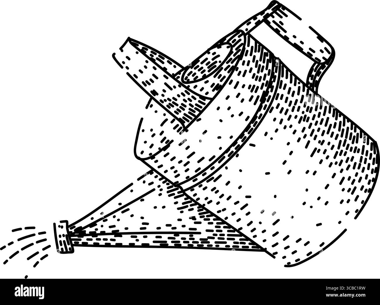 metal watering can sketch hand drawn vector Stock Vector Image & Art ...