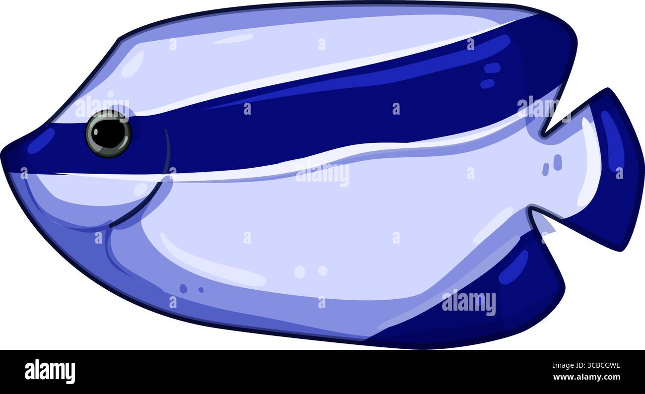 angel exotic fish cartoon vector illustration Stock Vector Image & Art ...