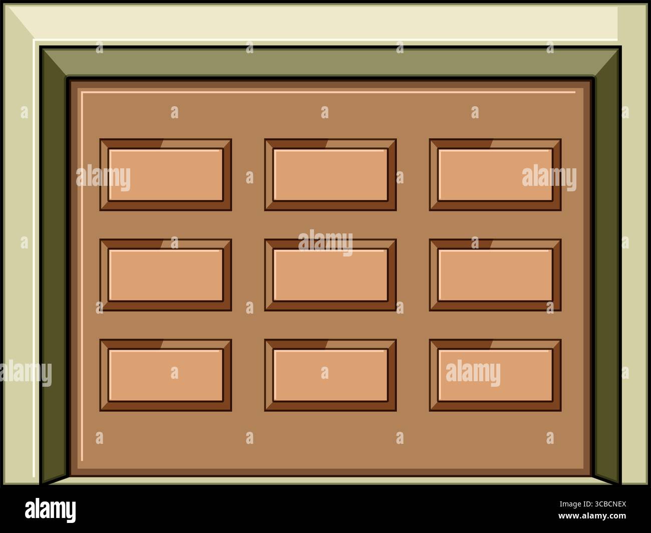 keypad garage door cartoon vector illustration Stock Vector Image & Art ...