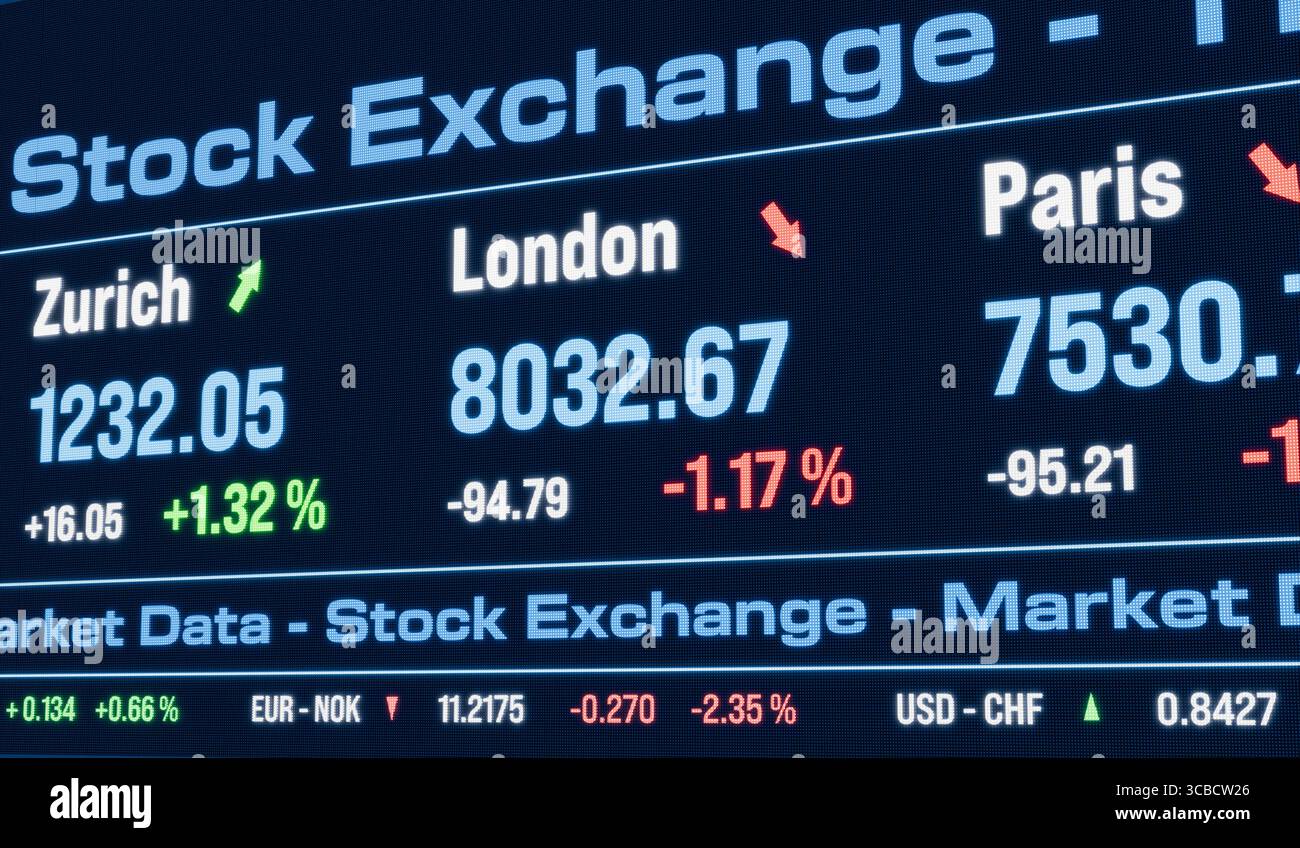London, Paris index moving down. London, Paris index moving down. Stock ...