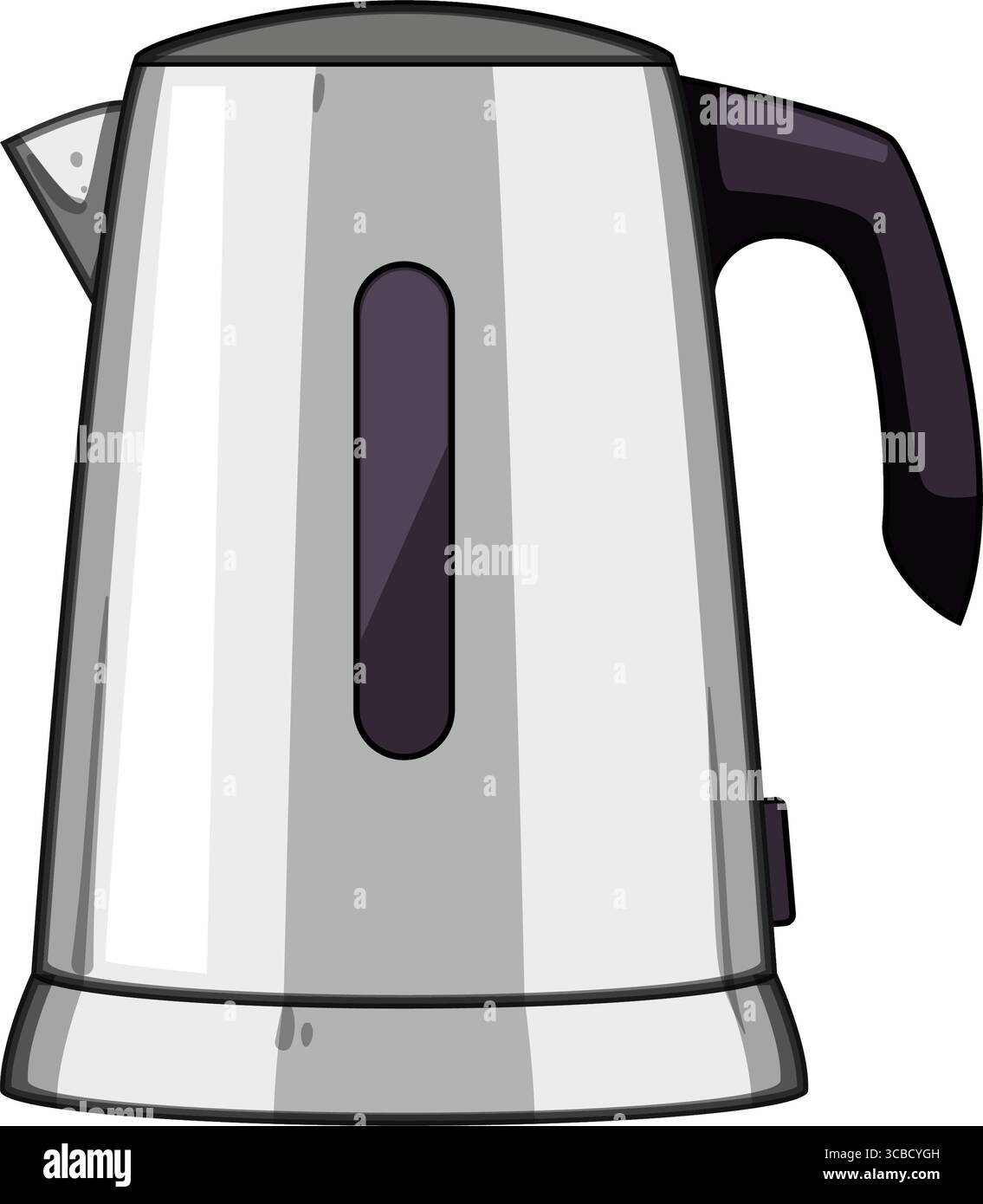 heat kettle electric cartoon vector illustration Stock Vector Image ...