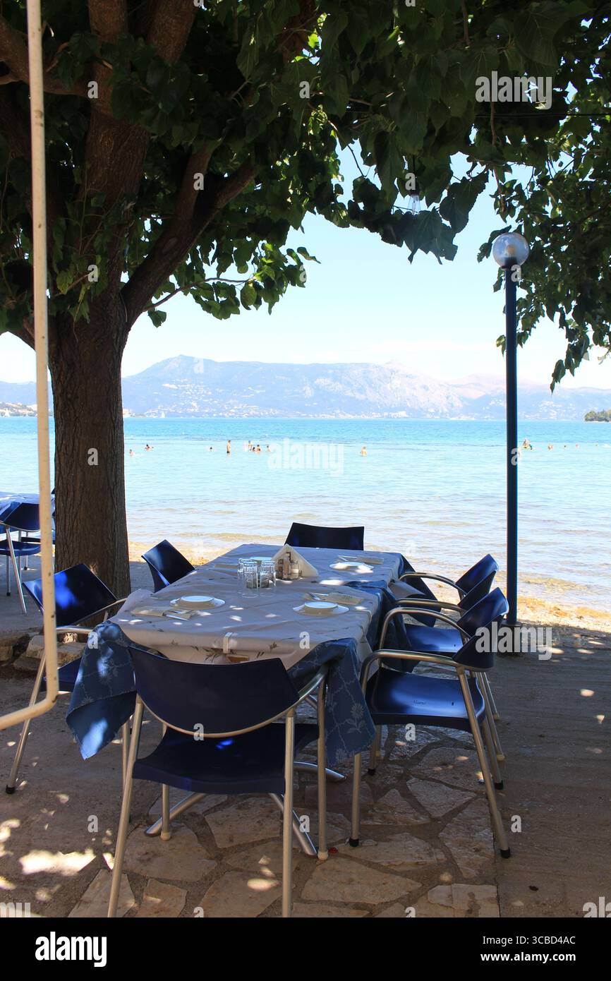 Charming greek taverna sea hi-res stock photography and images - Alamy