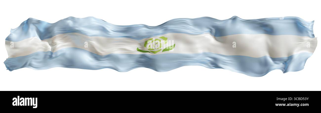 A vibrant MLM flag waves in the wind, featuring light blue and white ...