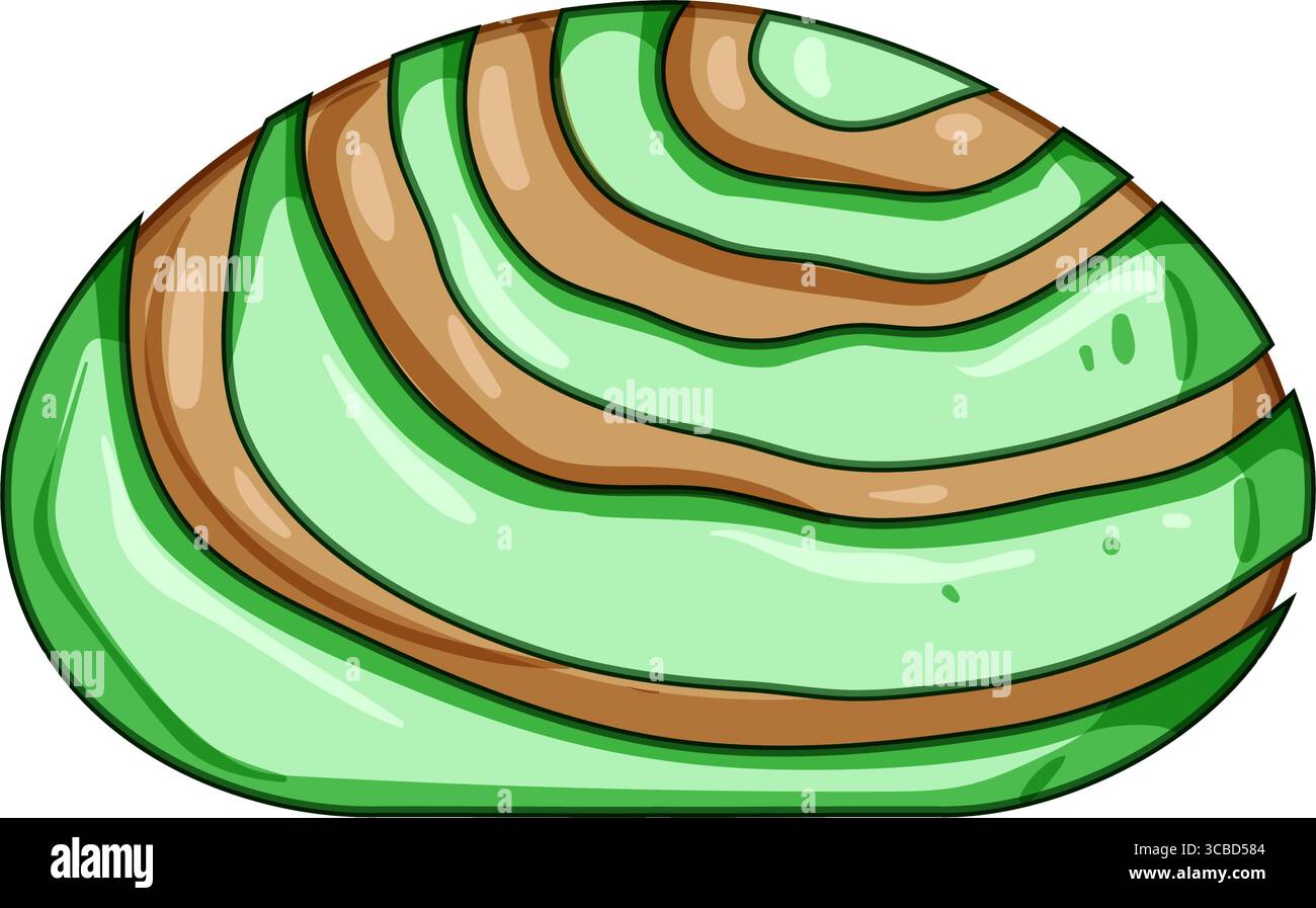 dulce mexican conchas cartoon vector illustration Stock Vector Image ...