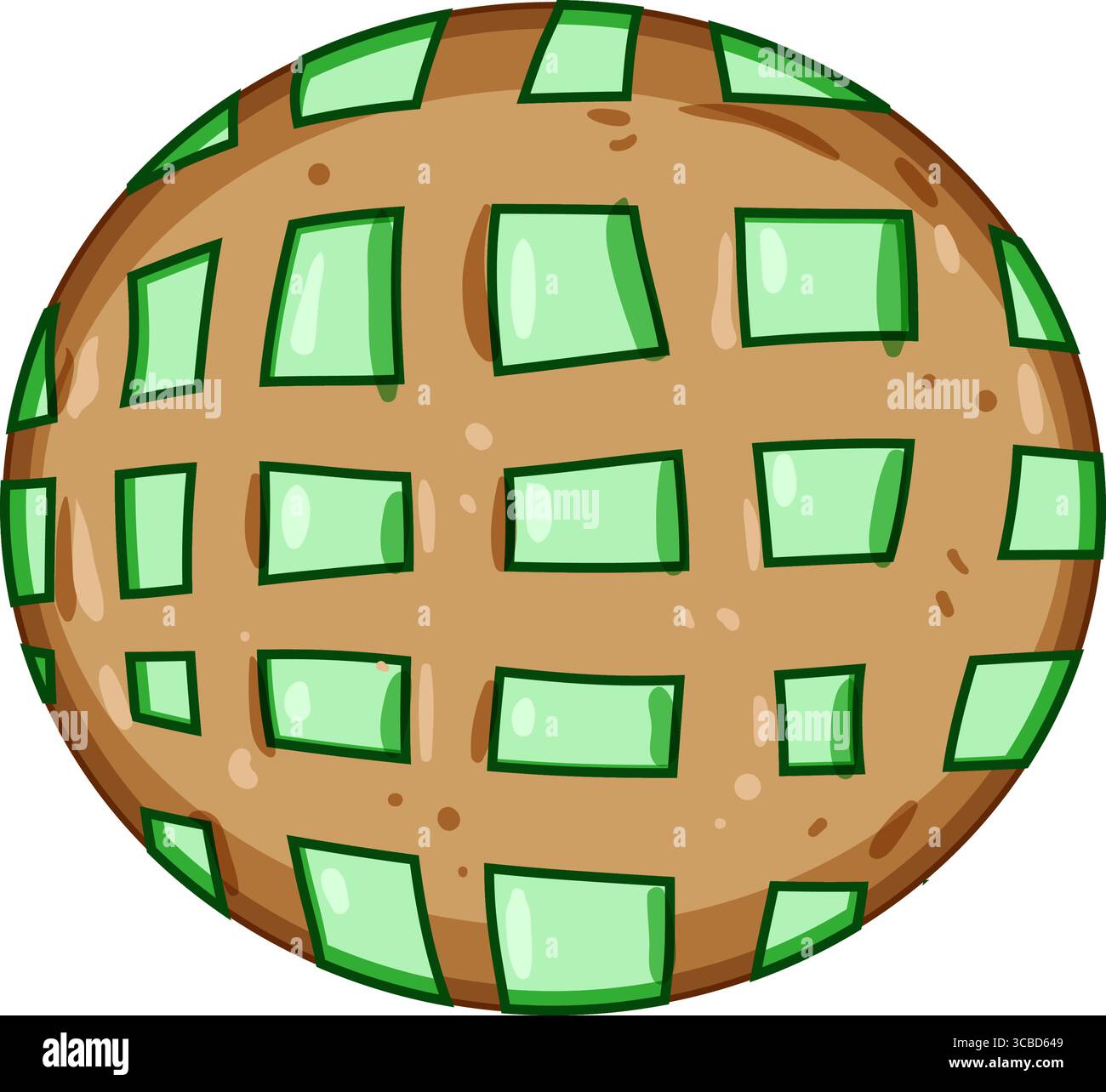 colorido mexican conchas cartoon vector illustration Stock Vector Image ...