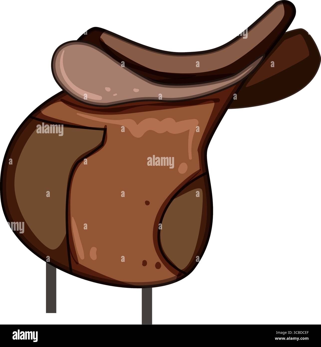 trail saddle cartoon vector illustration Stock Vector Image & Art - Alamy