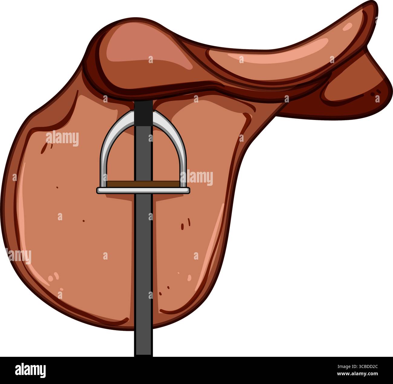 Equestrian leather saddle Stock Vector Images - Alamy