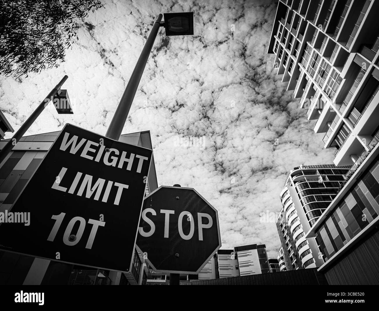 Queensland road signs Black and White Stock Photos & Images - Alamy
