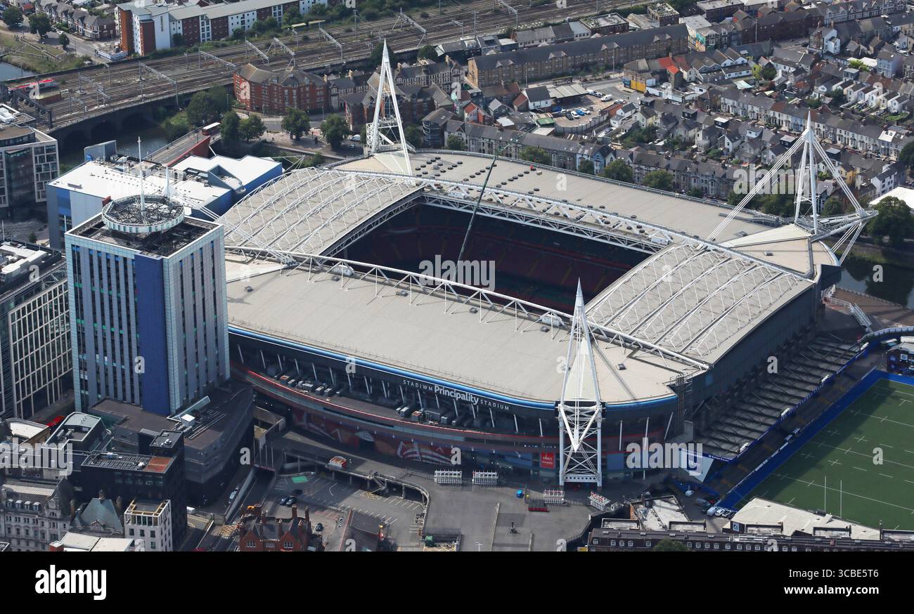 Principality stadium wales aerial hi-res stock photography and images ...