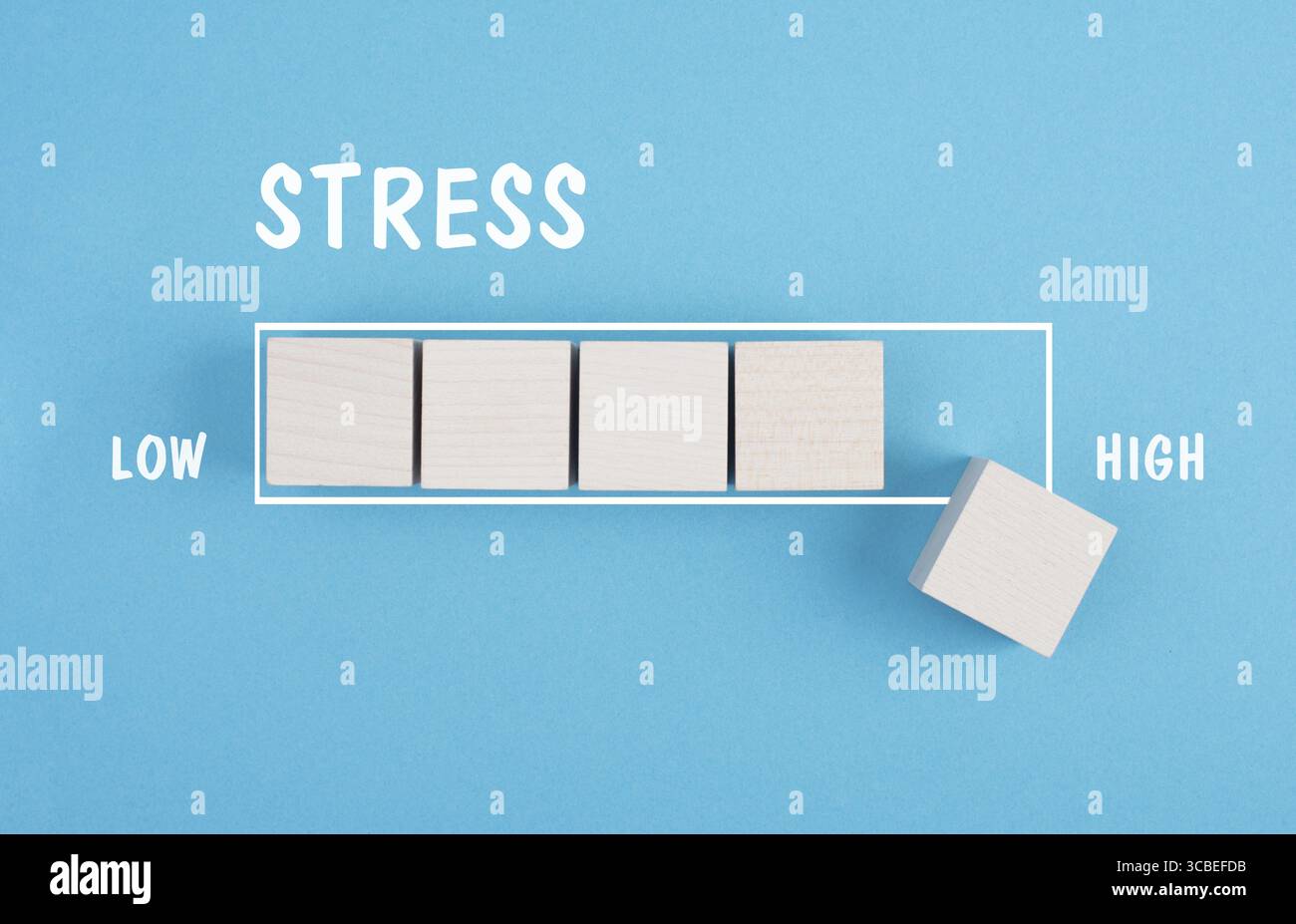 Stress loading bar, burnout syndrome and exhaustion, work life balance ...