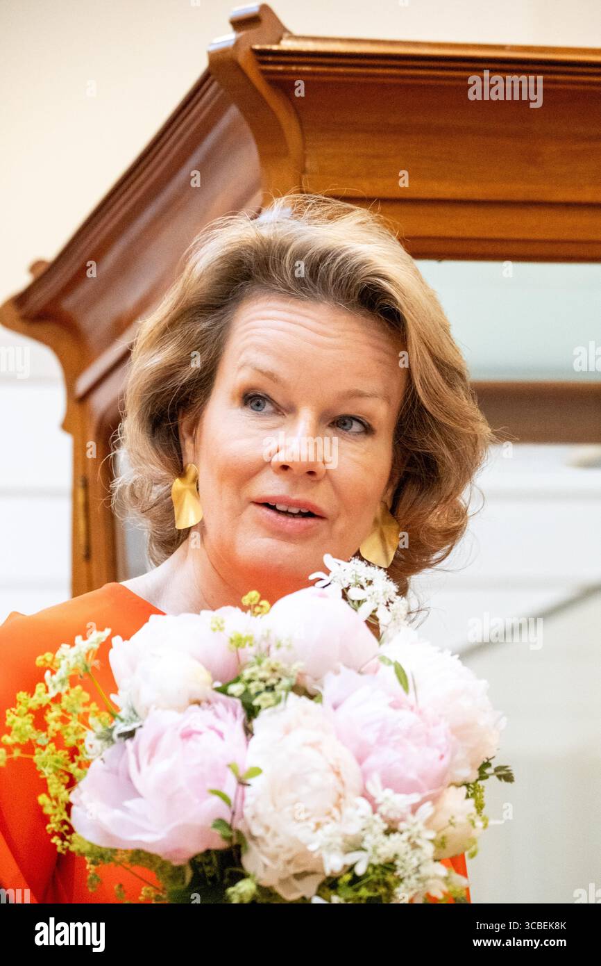 Visit by King Philippe of Belgium and Queen Mathilde of Udekem d Acoz ...