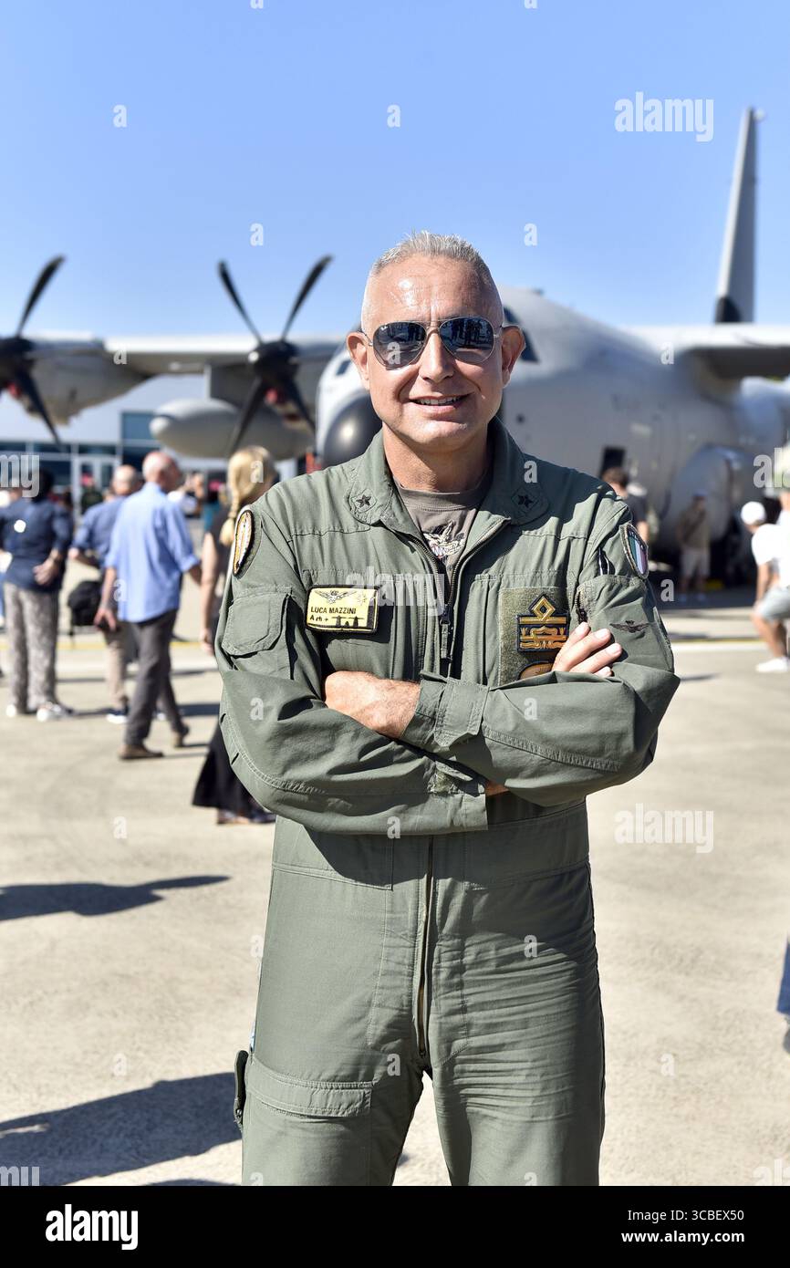 Pisa, August 8, 2025. Open Day today at the 46th Air Brigade Base with ...