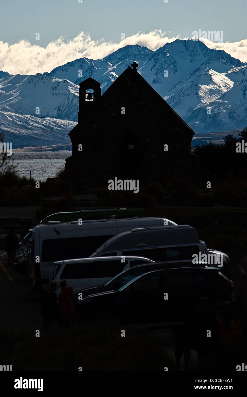 Visitors view snow church hi-res stock photography and images - Alamy