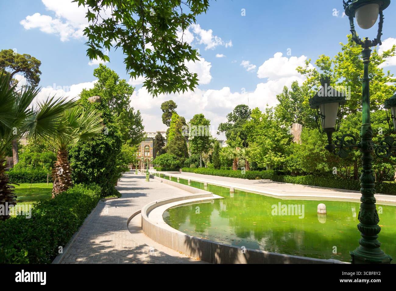 Beautiful garden and Golestan palace in Tehran, Iran Stock Photo - Alamy