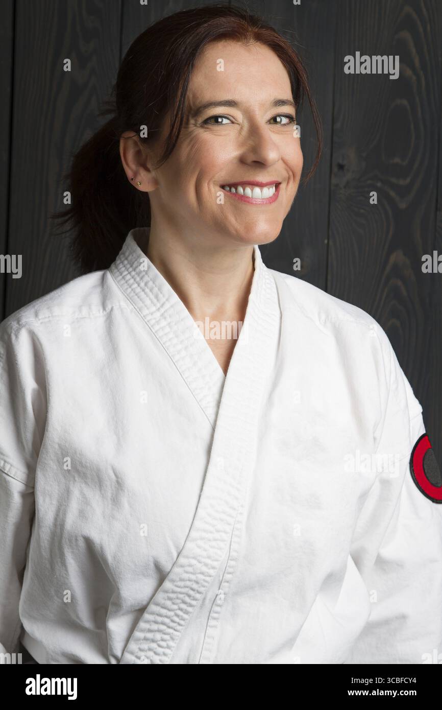 Karate woman caucasian hi-res stock photography and images - Alamy
