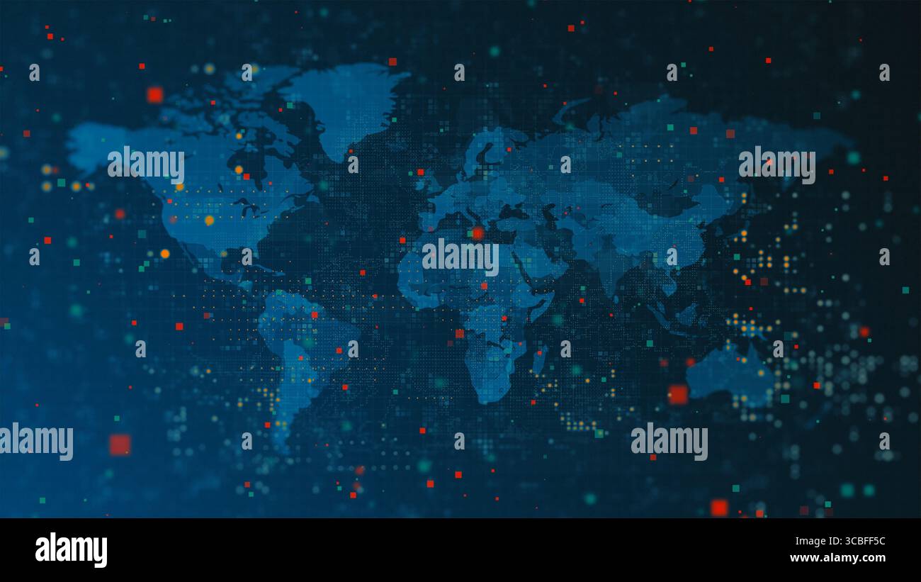 World map technology background Stock Photo - Alamy