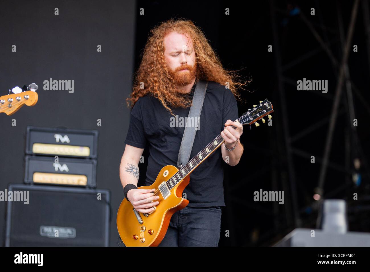 Derbyshire, England, 8th August, 2025. Famyne playing the Ronnie James Dio Stage at Bloodstock ...