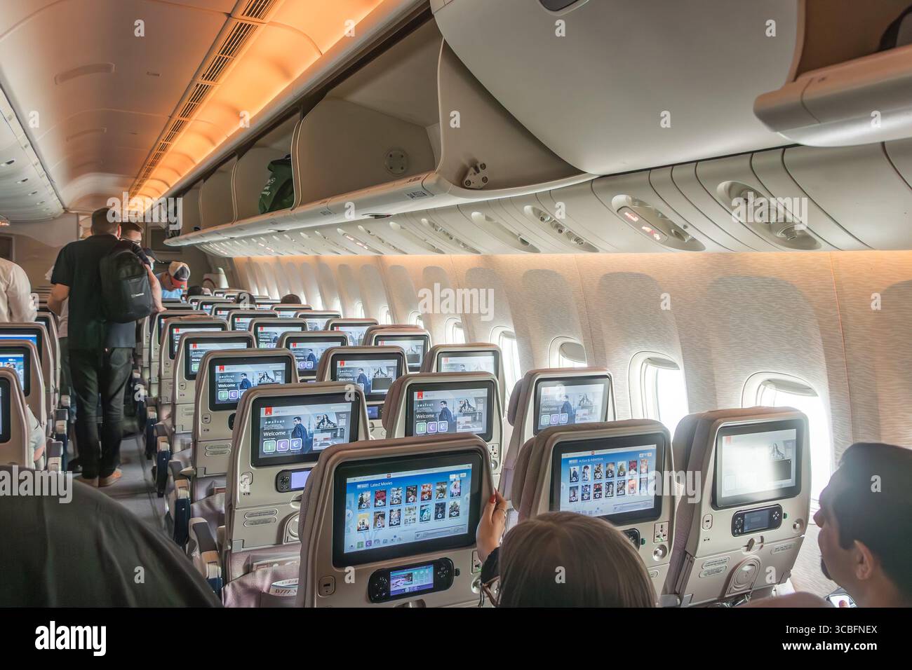 Boeing 777 interior hi-res stock photography and images - Alamy